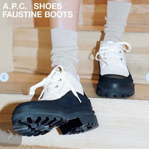 A.P.C. | Shoes | Apc Faustine Basse Boots 37 New | Poshmark